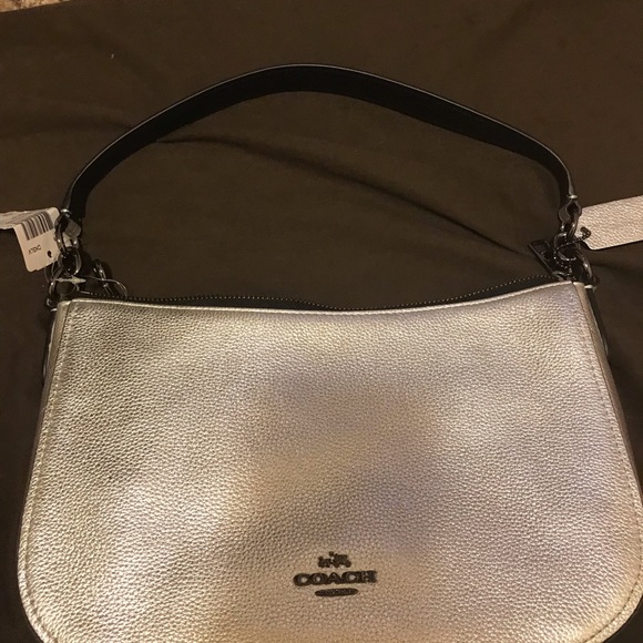 Coach | Bags | Nwt Silver Coach Handbagcross Body | Poshmark
